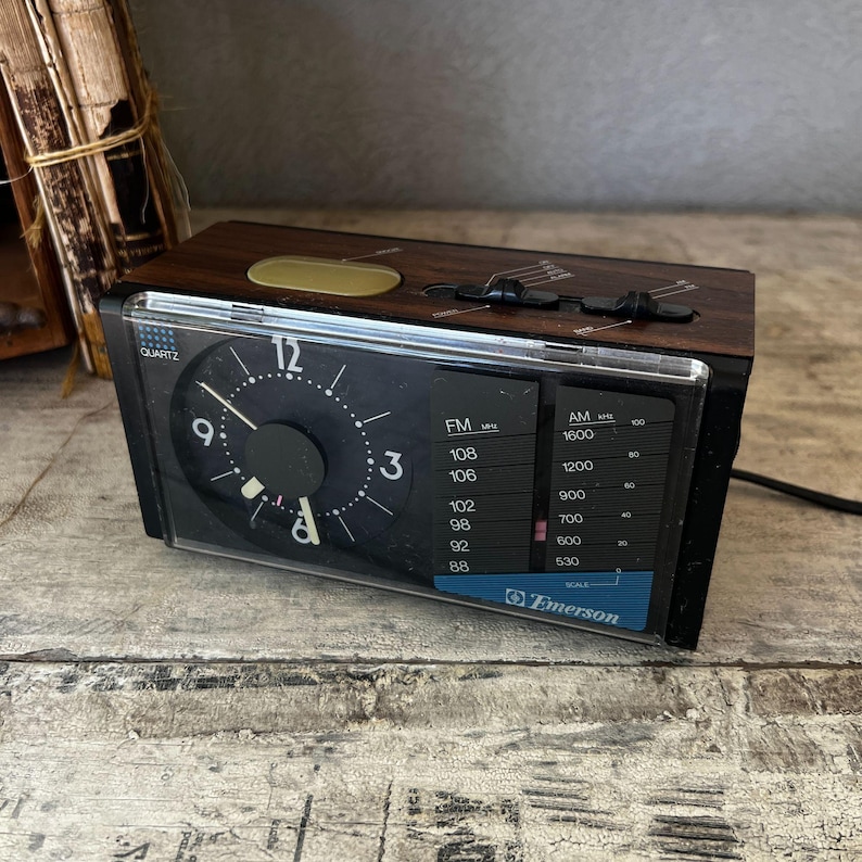 Vintage Emerson Clock Radio Model RAC4400 Retro Alarm Clock - Etsy
