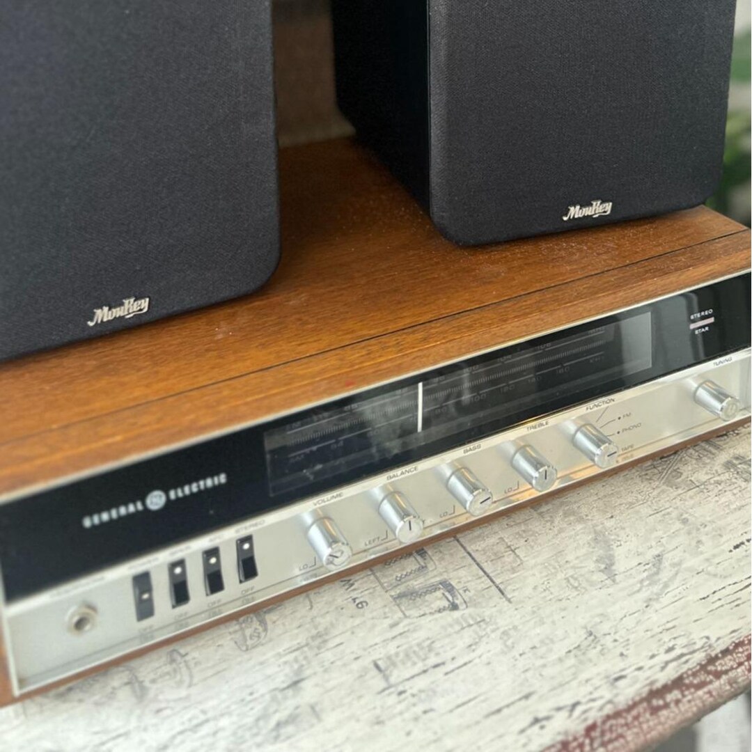 Vintage General Electric AM/FM Receiver Fully Functional Retro Audio ...