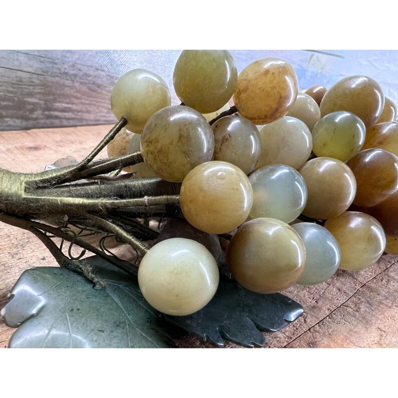Vintage Jade Grape Clusters Set of 2 - Etsy
