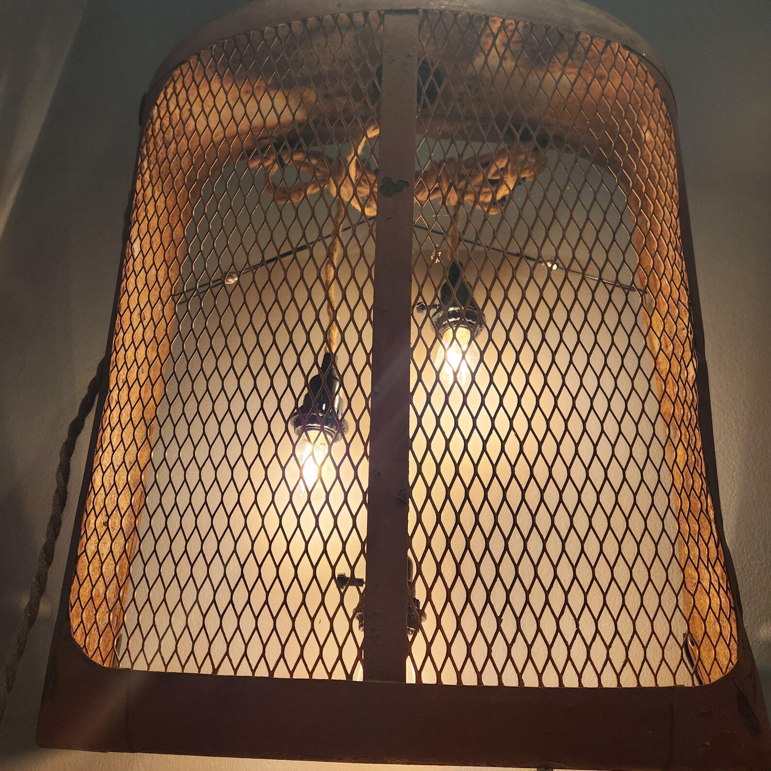 Allis Chalmers Industrial Style Tractor Grill Light Fixture With Edison ...