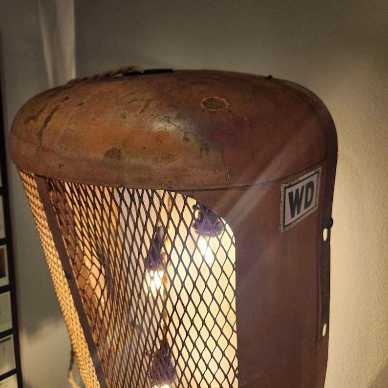 Allis Chalmers Industrial Style Tractor Grill Light Fixture With Edison ...