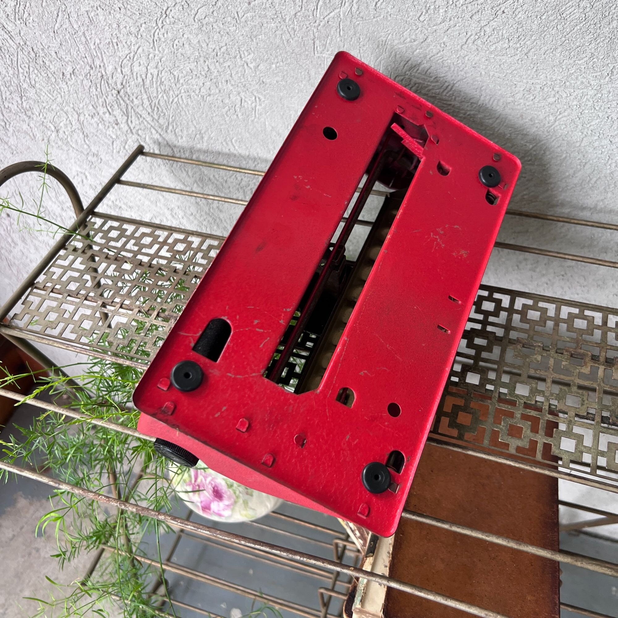 Vintage Red Tom Thumb Junior Typewriter Toy Collectible Child's Writing ...