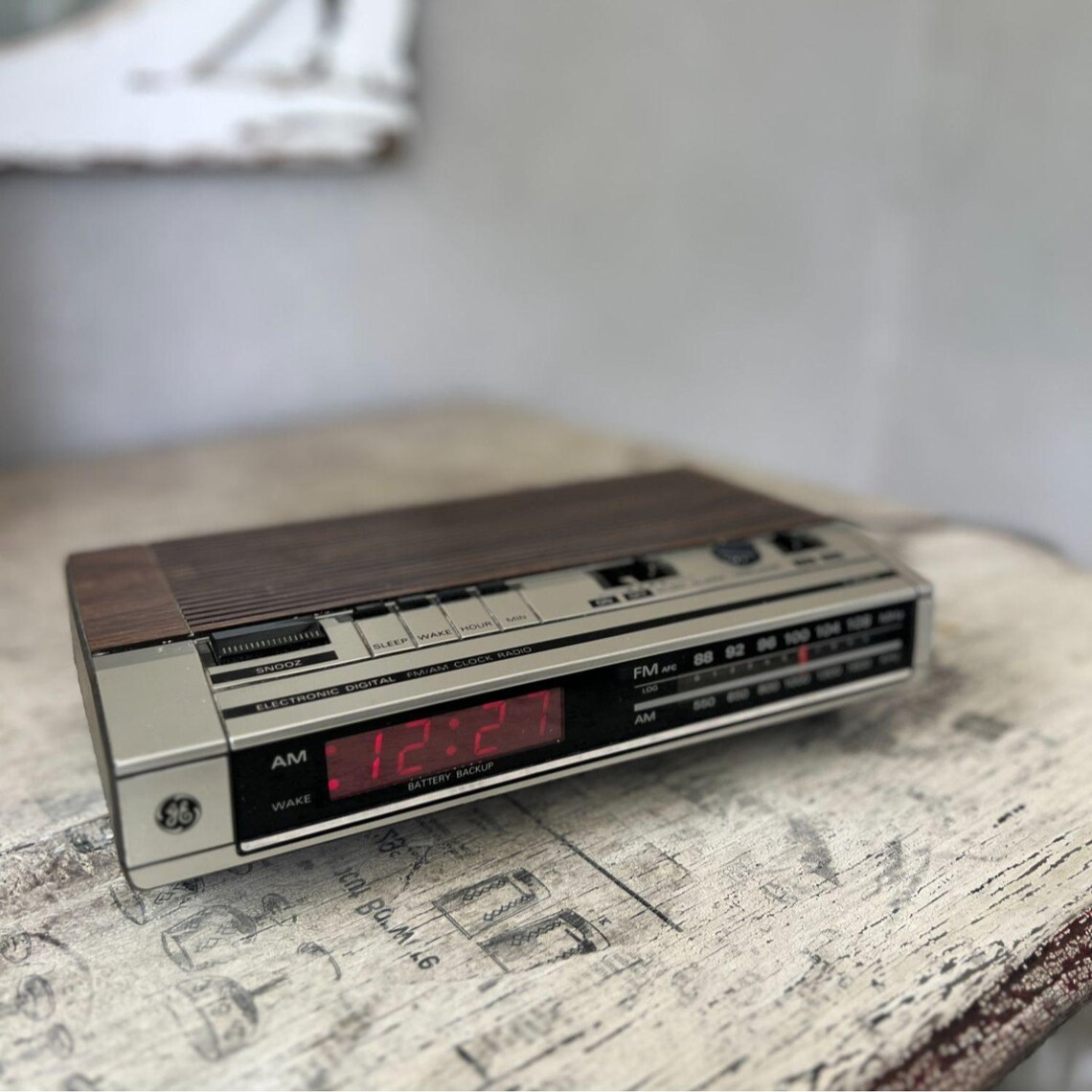 Vintage GE AM/FM Electronic Digital Clock Radio Model 7-4634B - Etsy