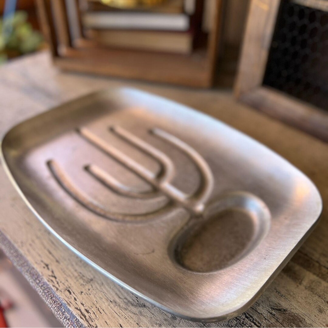 Vintage Tree of Life Aluminum Meat Platter for Elegant Serving - Etsy