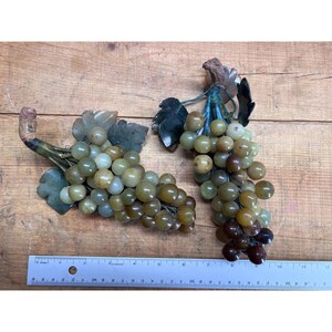 Vintage Jade Grape Clusters Set of 2 - Etsy