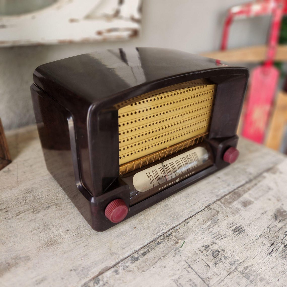 1940s GE Radio Retrofitted With Bluetooth Vintage Upcycled Bluetooth ...