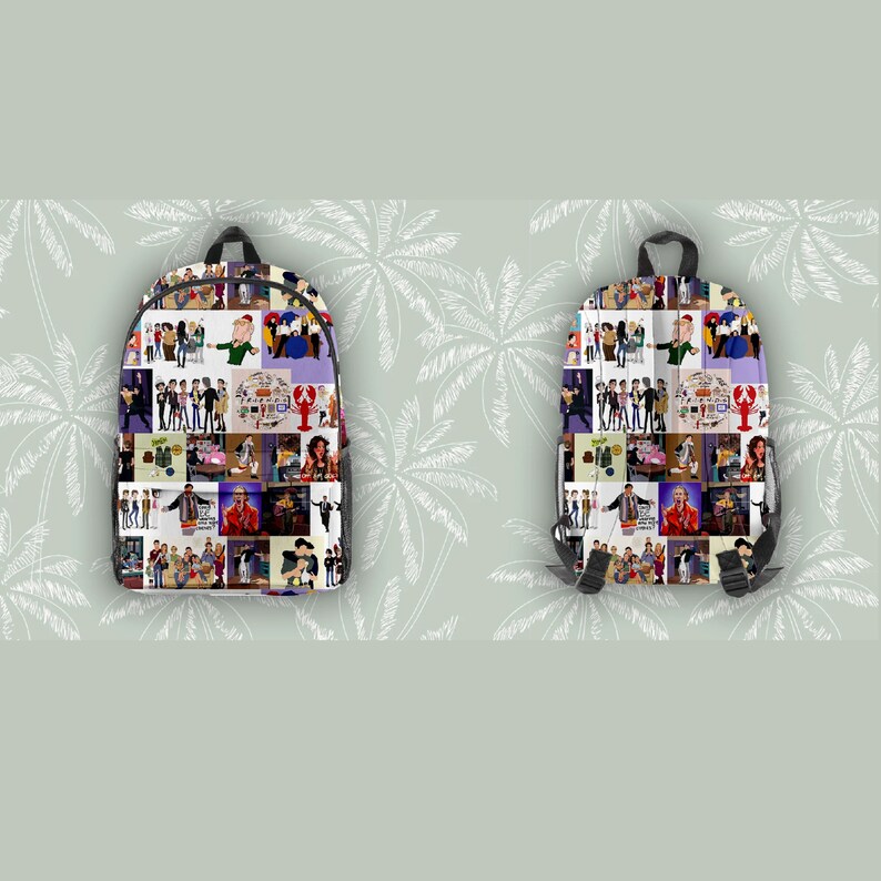 TV Series Friends-inspired Animated Backpack chadler Bing, Monica ...