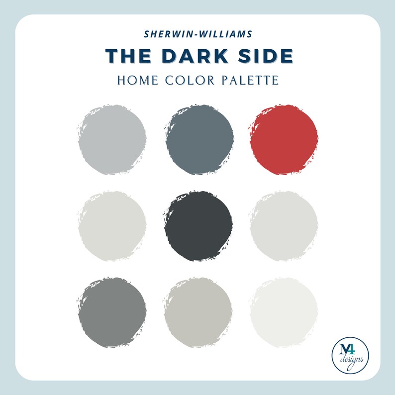 Star Wars Color Palette for Home Interior Paint Palette for Sherwin ...