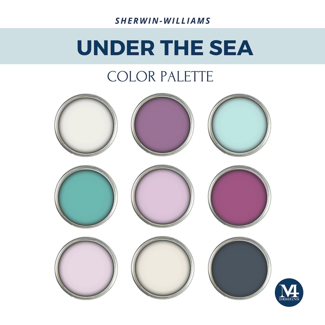 Mermaid Bedroom Paint Palette – Sherwin Williams Coastal Colors – Under ...