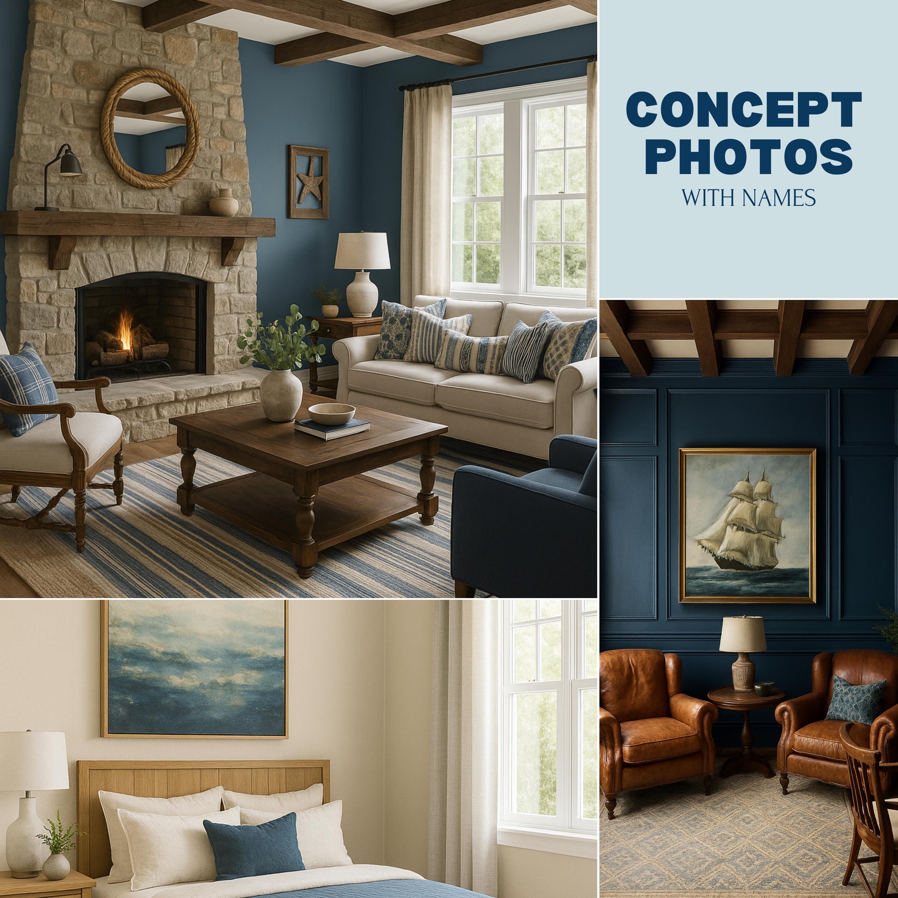 Nautical Home Interior Paint Palette: Blue Sherwin Williams Colors ...