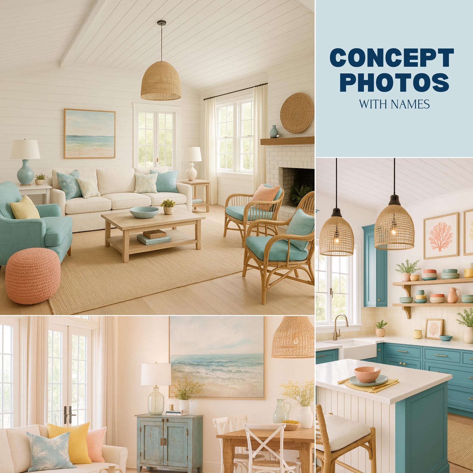 Key West Color Palette: Benjamin Moore Paint Colors (digital Download ...