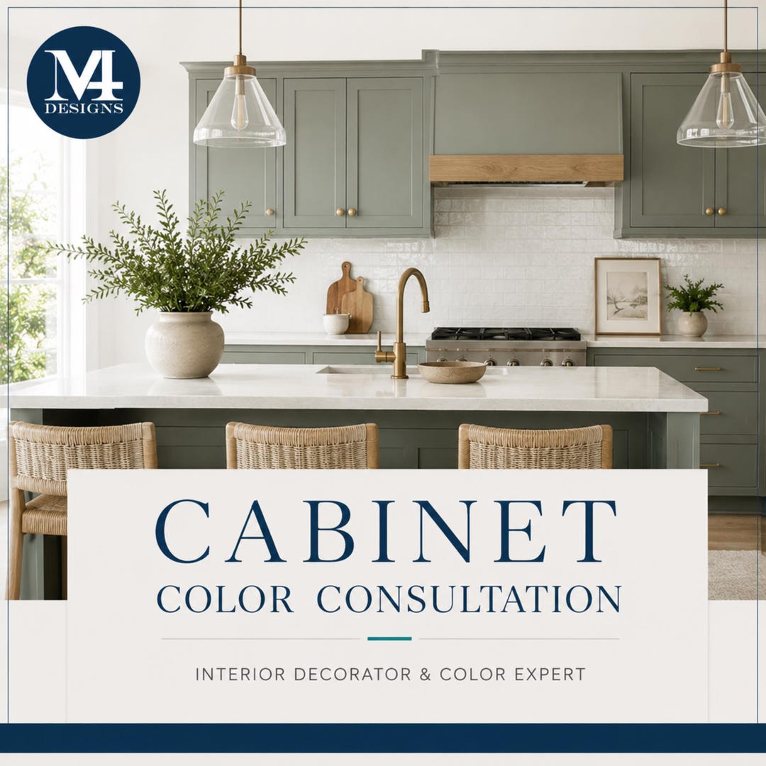 Custom Cabinet Color Consultation, Interior Designer Advice (digital ...