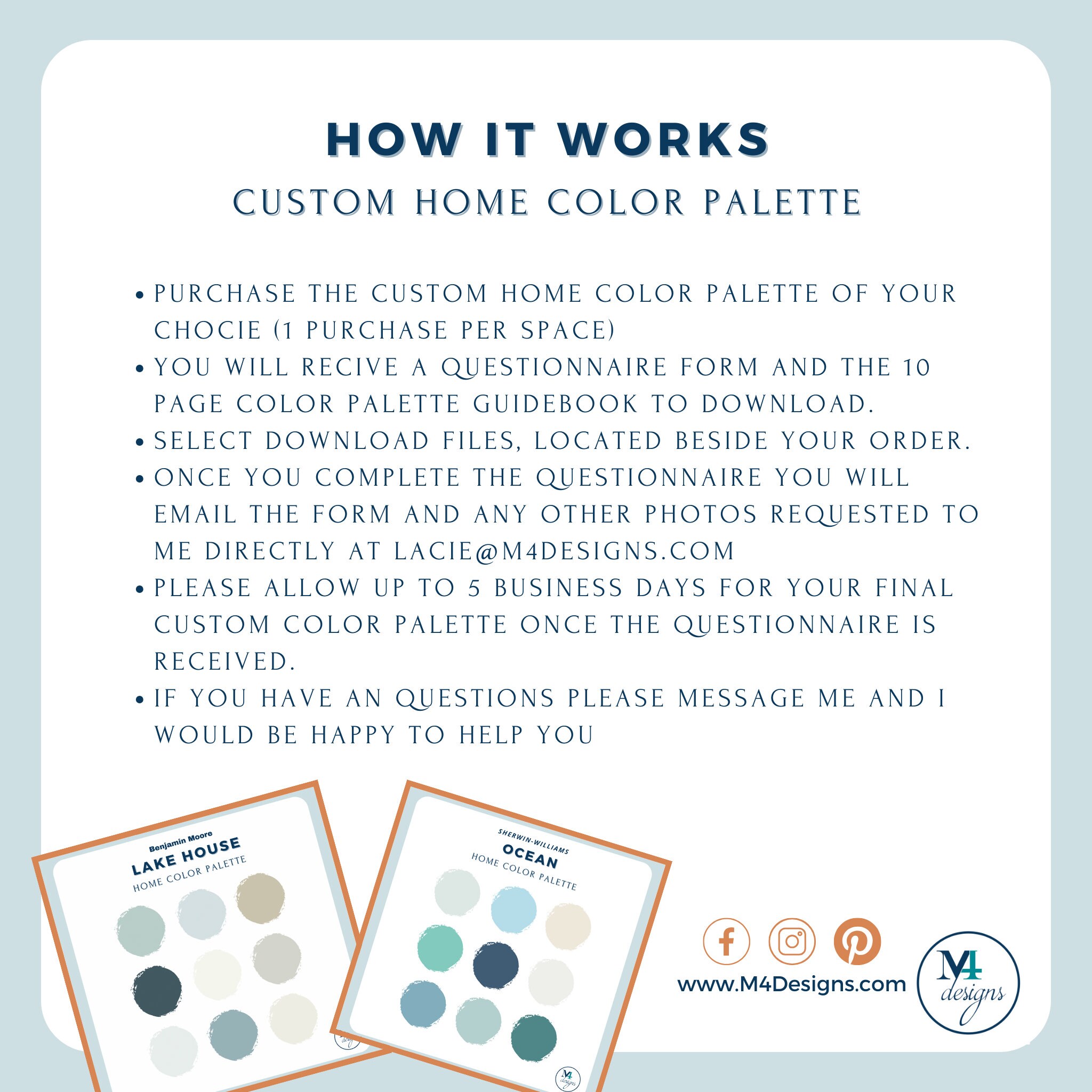 Color Consult Color Palette for Whole Home Interior Paint Palette ...