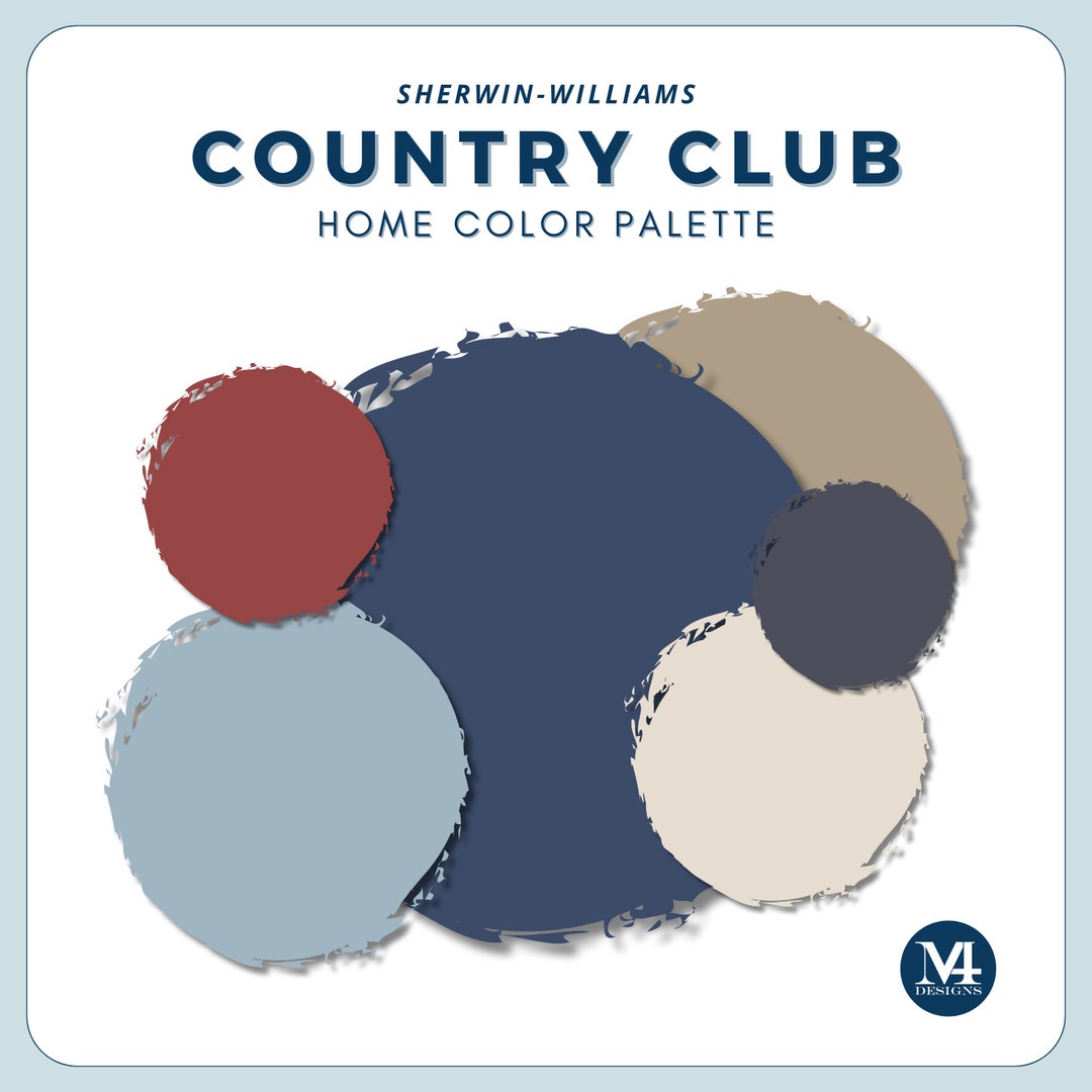 Country Club Color Palette Home Interior Paint Sherwin Williams Paint ...