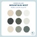 Mountain Mist Color Palette for Home Interior Paint Palette for Sherwin ...
