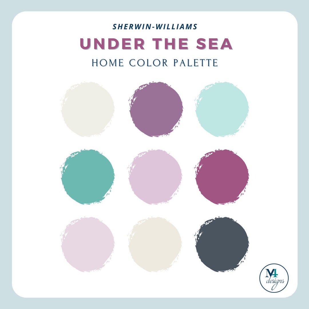 Under the Sea Color Palette Home Interior Paint Sherwin Williams Paint ...
