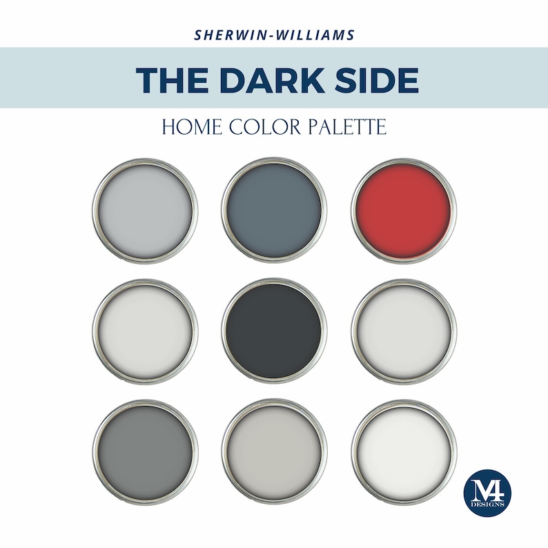 Star Wars Paint Palette: Sherwin Williams Dark Side Colors (digital ...