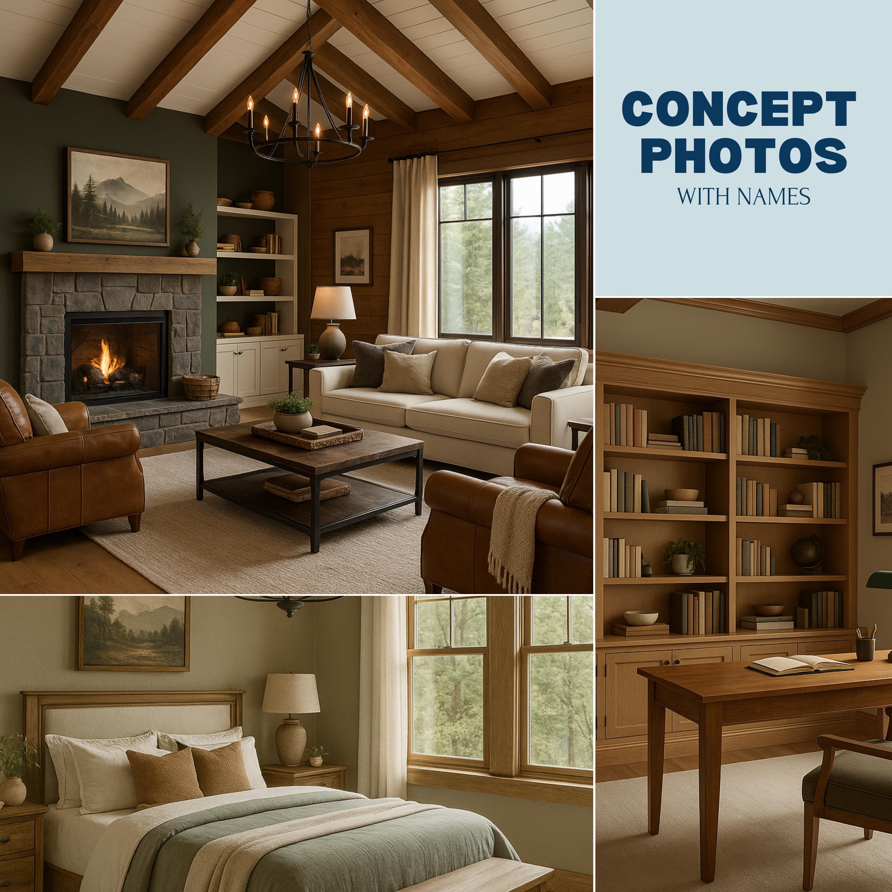 Cozy Cabin Paint Palette: 9 Sherwin Williams Colors (digital Download ...