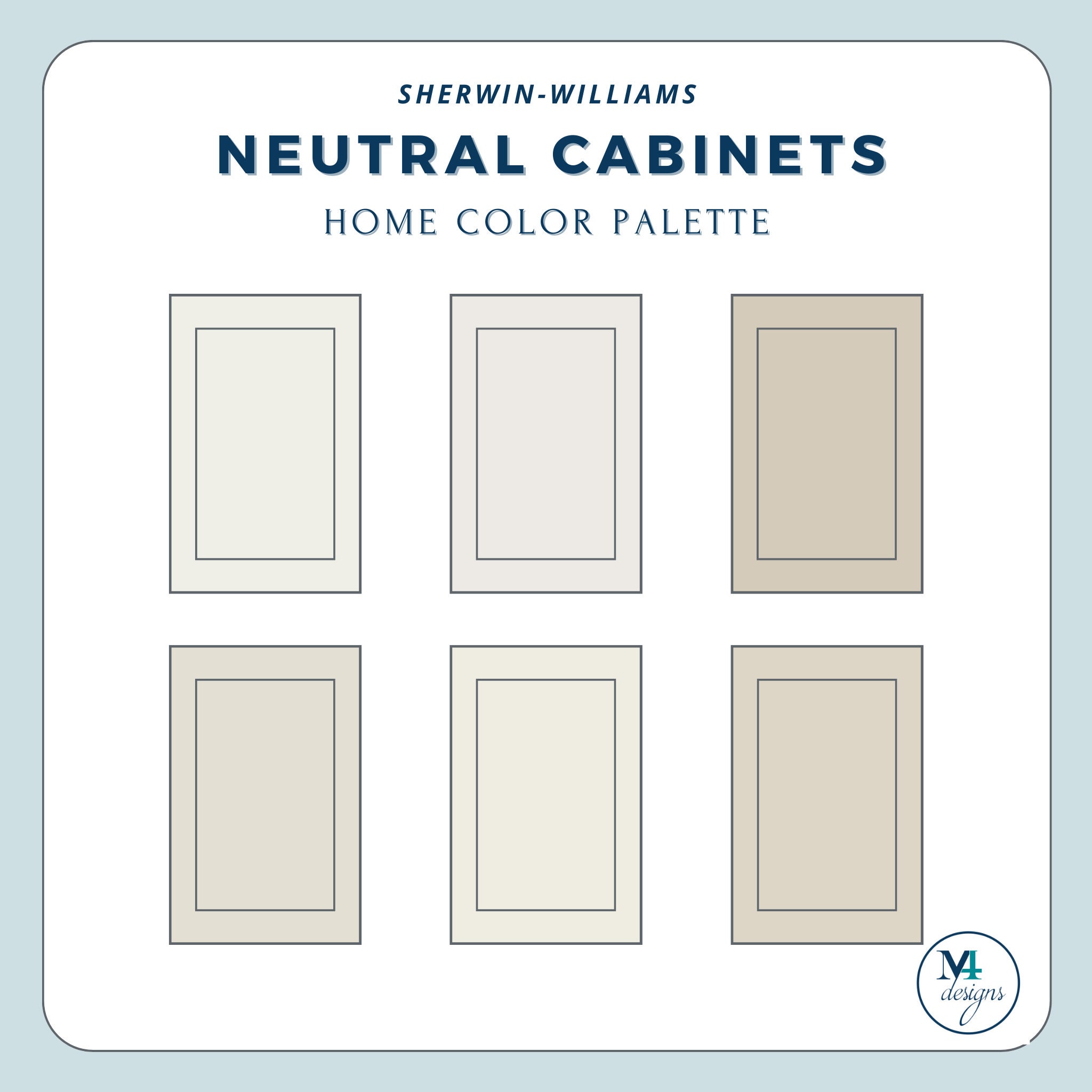 Sherwin Williams Cabinet Paint Color Palette (digital Download) - Etsy