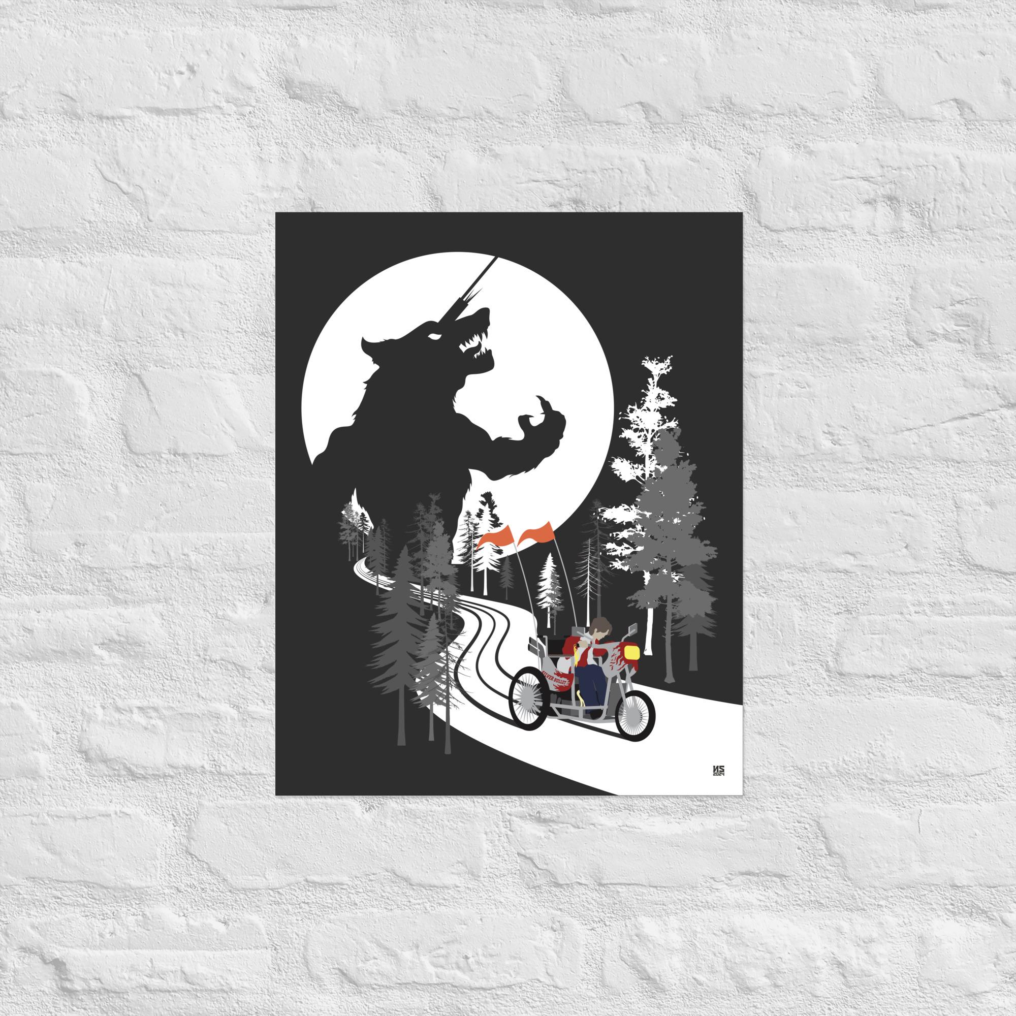 Silver Bullet Alternative Poster – Werewolf Horror Movie Art Print - Etsy