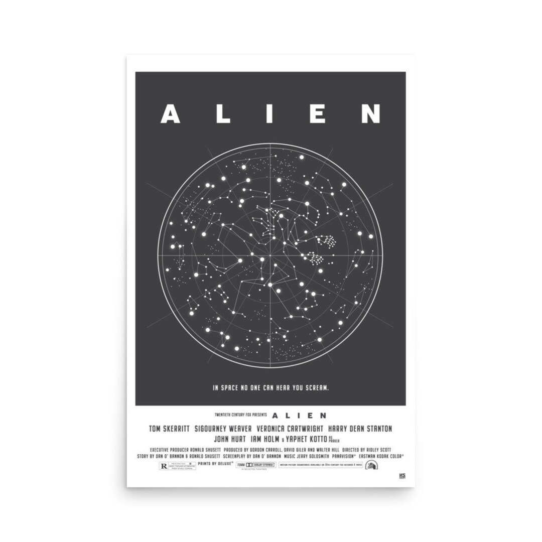 Alien Alternative Poster – Sci-fi Horror Movie Art Print - Etsy