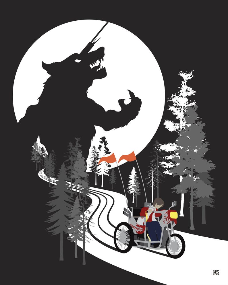 Silver Bullet Alternative Poster – Werewolf Horror Movie Art Print - Etsy