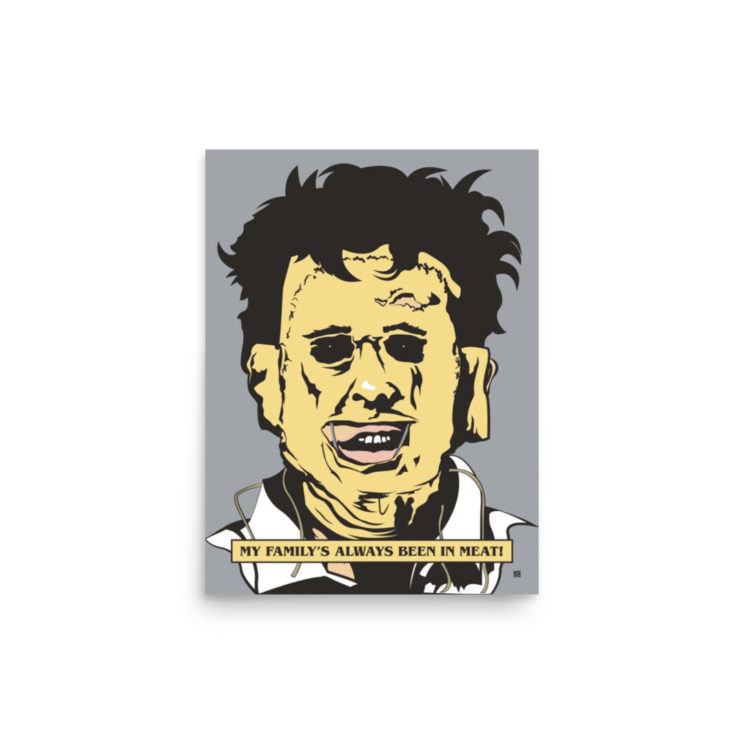 Faces of Evil: Leatherface Poster - Etsy
