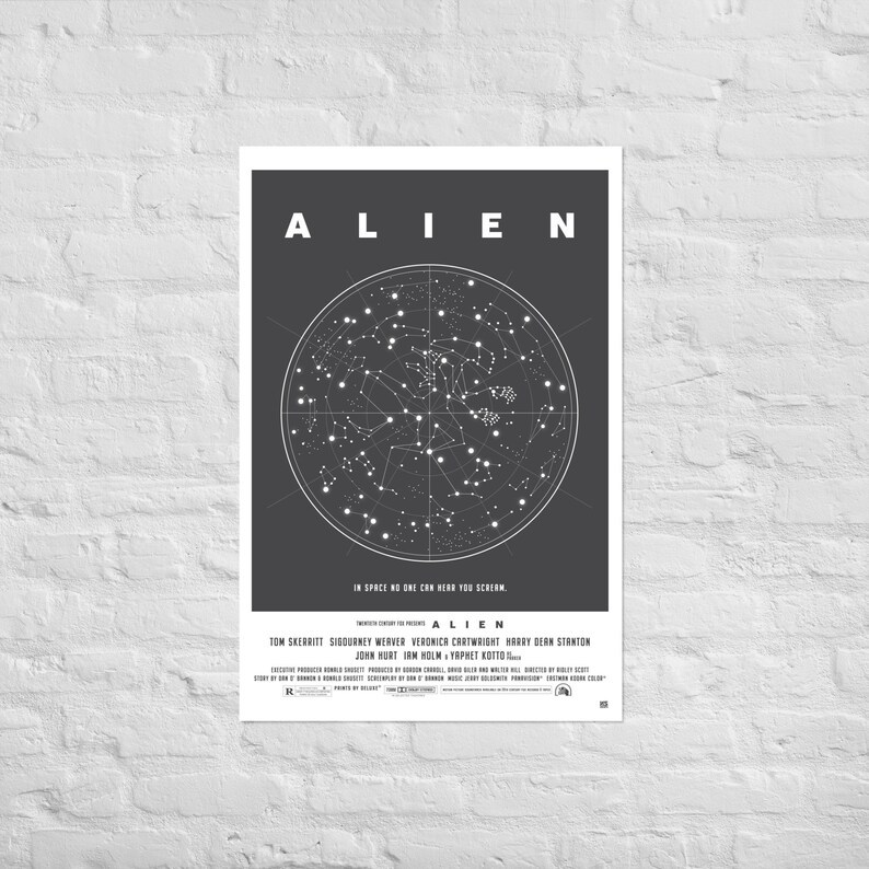 Alien Alternative Poster – Sci-fi Horror Movie Art Print - Etsy