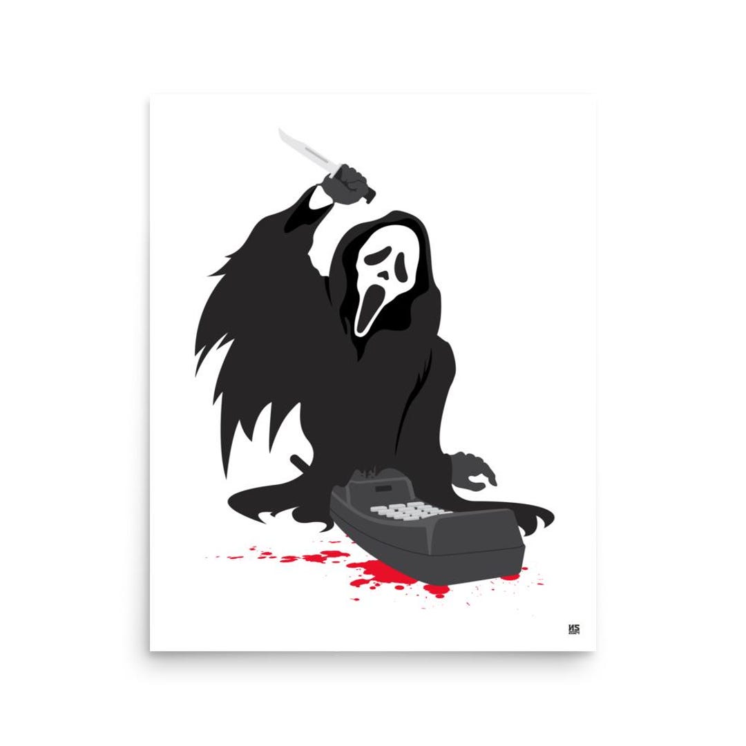 Scream Alternative Poster – Ghostface Slasher Horror Movie Art Print - Etsy