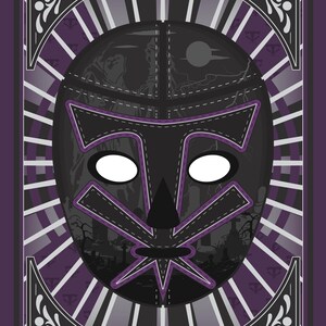The Undertaker Lucha Libre Mask Art Print: Wrestling Poster - Etsy