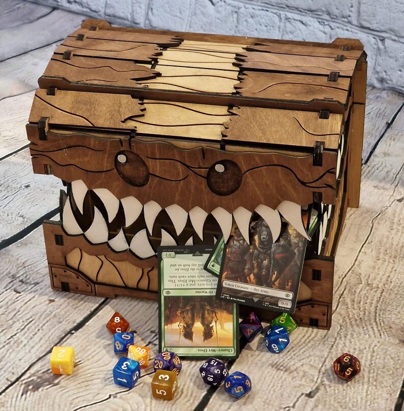 DND Mimic Chest Laser Cut File: Dice Box SVG (digital Download) - Etsy