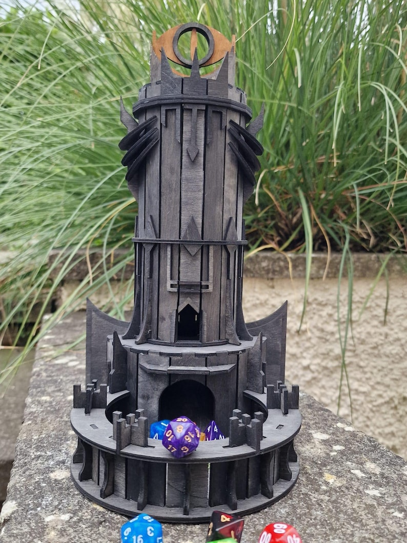 Lord of the Rings Sauron Tower Dice Tower Digital Plans - Dungeons and ...