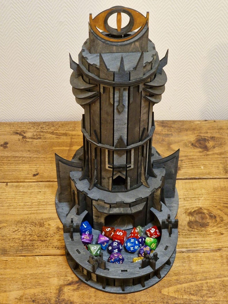 Lord of the Rings Sauron Tower Dice Tower Digital Plans - Dungeons and ...