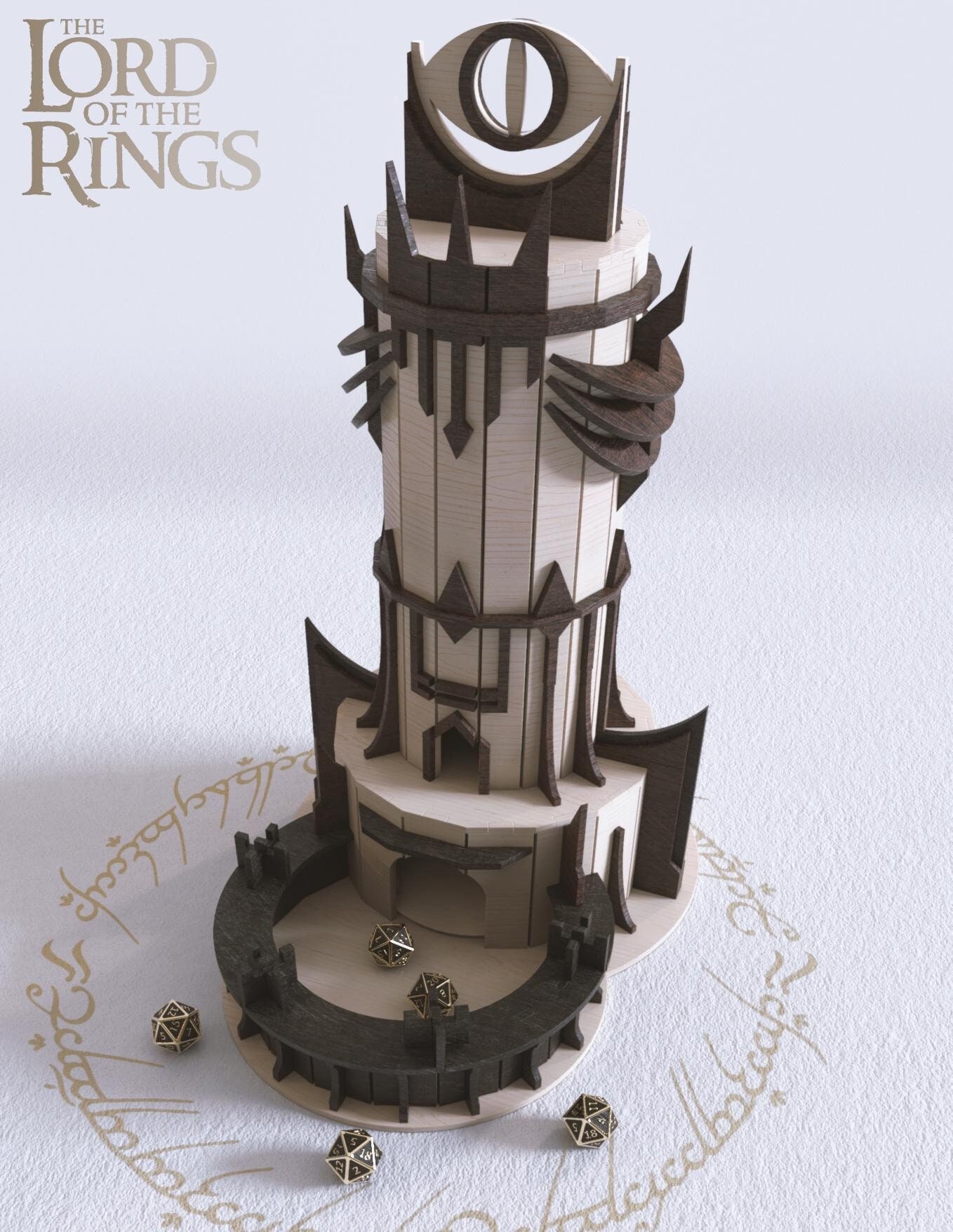 Lord of the Rings Sauron Tower Dice Tower Digital Plans - Dungeons and ...