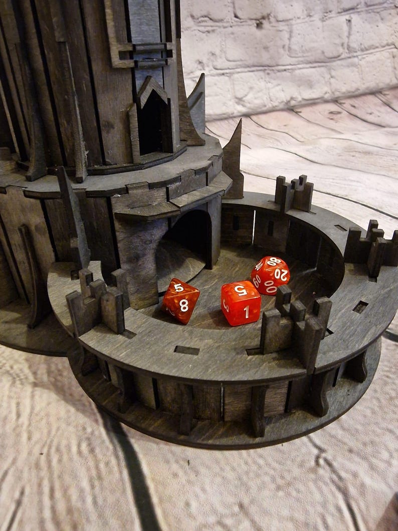 Lord of the Rings Sauron Tower Dice Tower Digital Plans - Dungeons and ...
