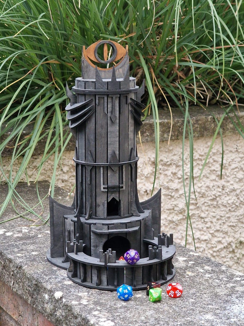 Lord of the Rings Sauron Tower Dice Tower Digital Plans - Dungeons and ...
