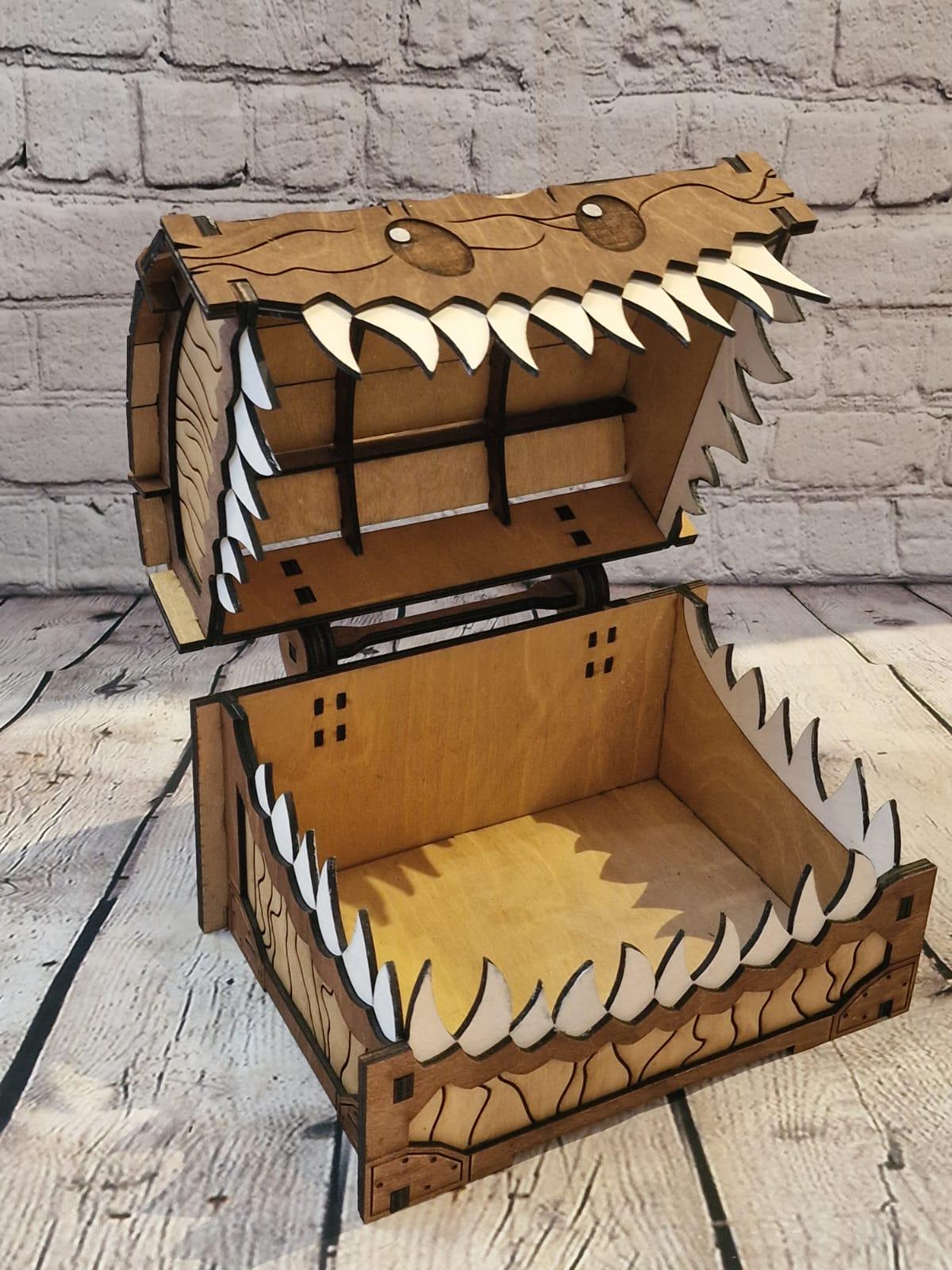 DND Mimic Chest Laser Cut File: Dice Box SVG (digital Download) - Etsy