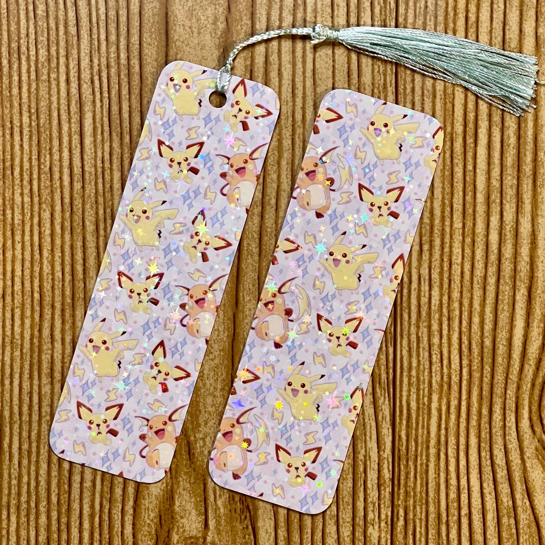 Pika Electric Type Pocket Monster Rainbow Sparkle Bookmark - Choose ...