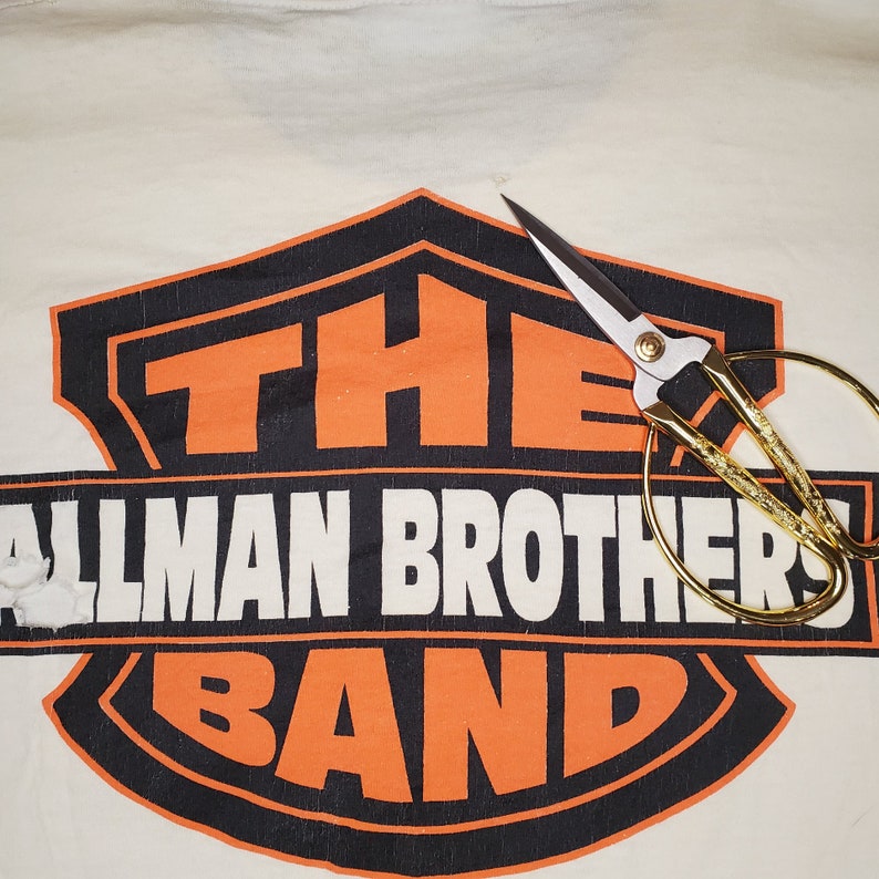 Vintage 1995 Allman Brothers Tour Tshirt / Men's XL / Cream W/ Eat a ...