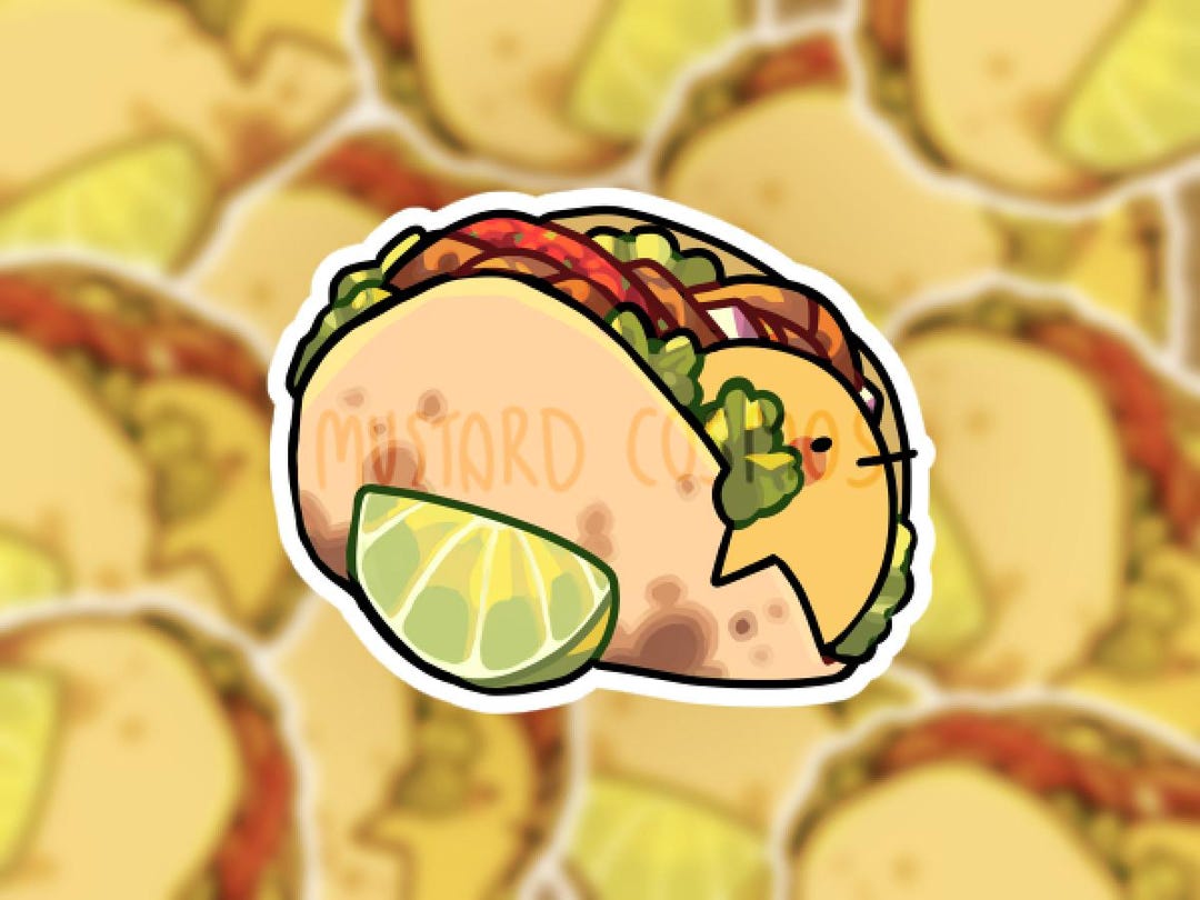 Taco Sticker, Die Cut Sticker, Laptop Sticker Stickers, Cute Stickers ...