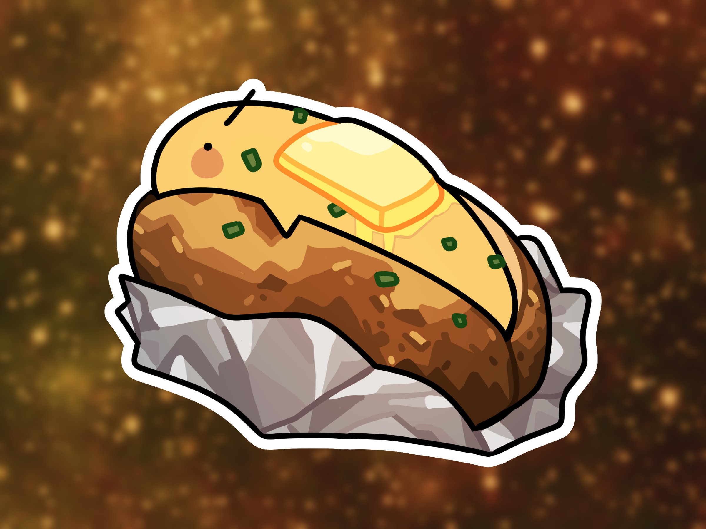 Baked Potato Cartoon