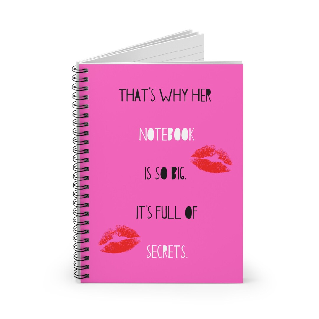 Mean Girls Inspired Spiral Notebook Ruled Line - Etsy