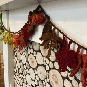 Autumn Fall Garland | Crochet Autumn Leaves | Leaf Pattern | Oak ...