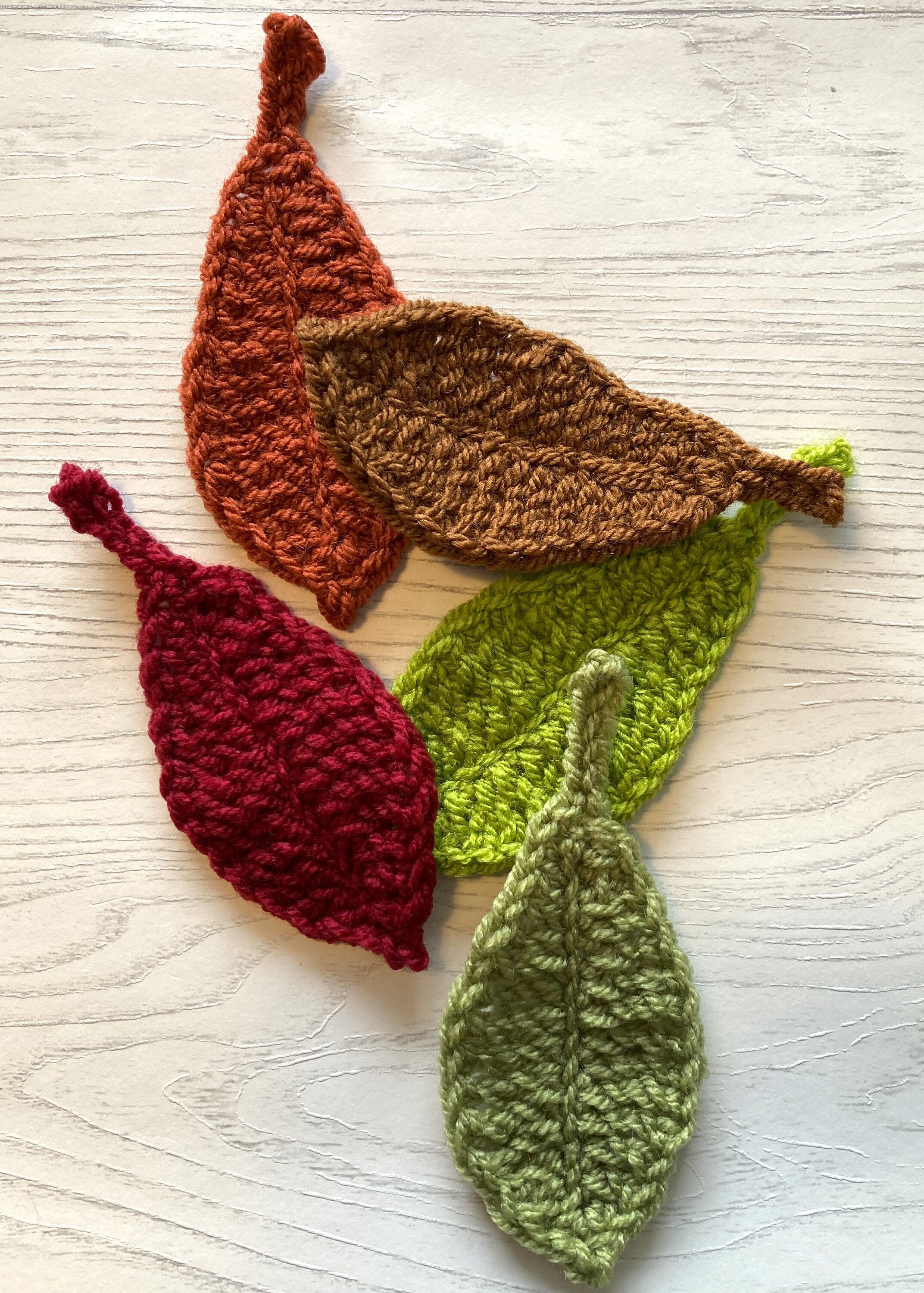 Autumn Leaves Fall Leaves Crochet PDF Pattern Applique Home Decor ...
