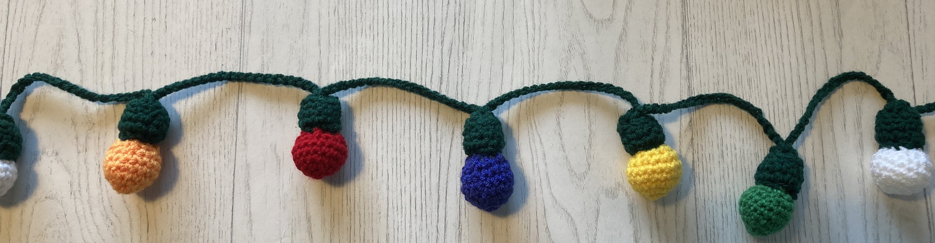 Crochet Christmas Lights String Lights Christmas Light Garland Holiday ...