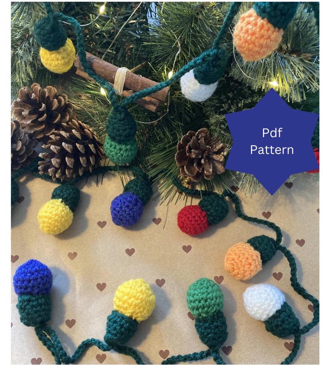 Crochet Christmas Lights | String Lights | Christmas Light Garland ...