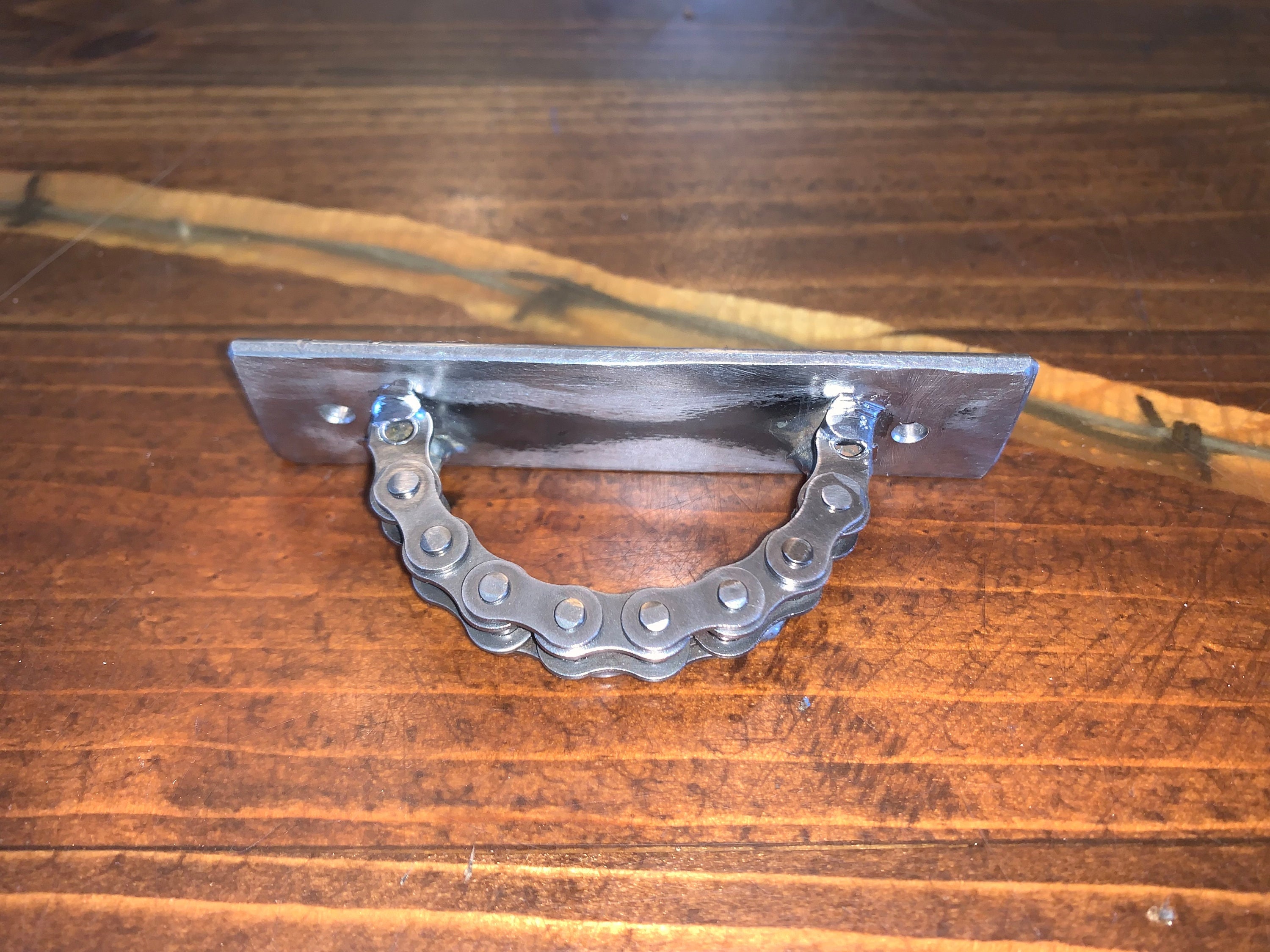 Bike Chain Drawer Pull Handle Handmade Cabinet Handle - Etsy