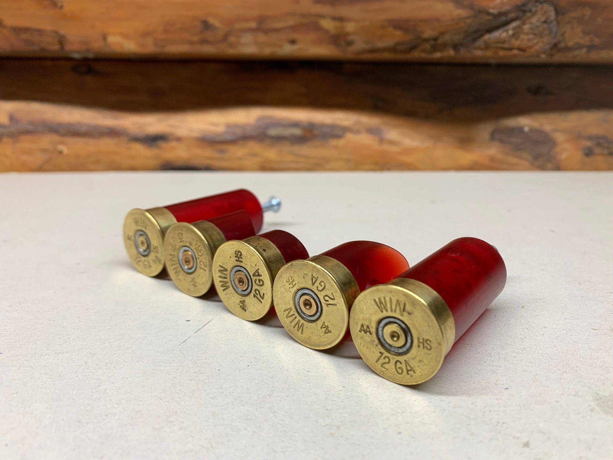 Shotgun Shell Drawer Pull With 3d Printed Body in Red. SHOT Series - Etsy