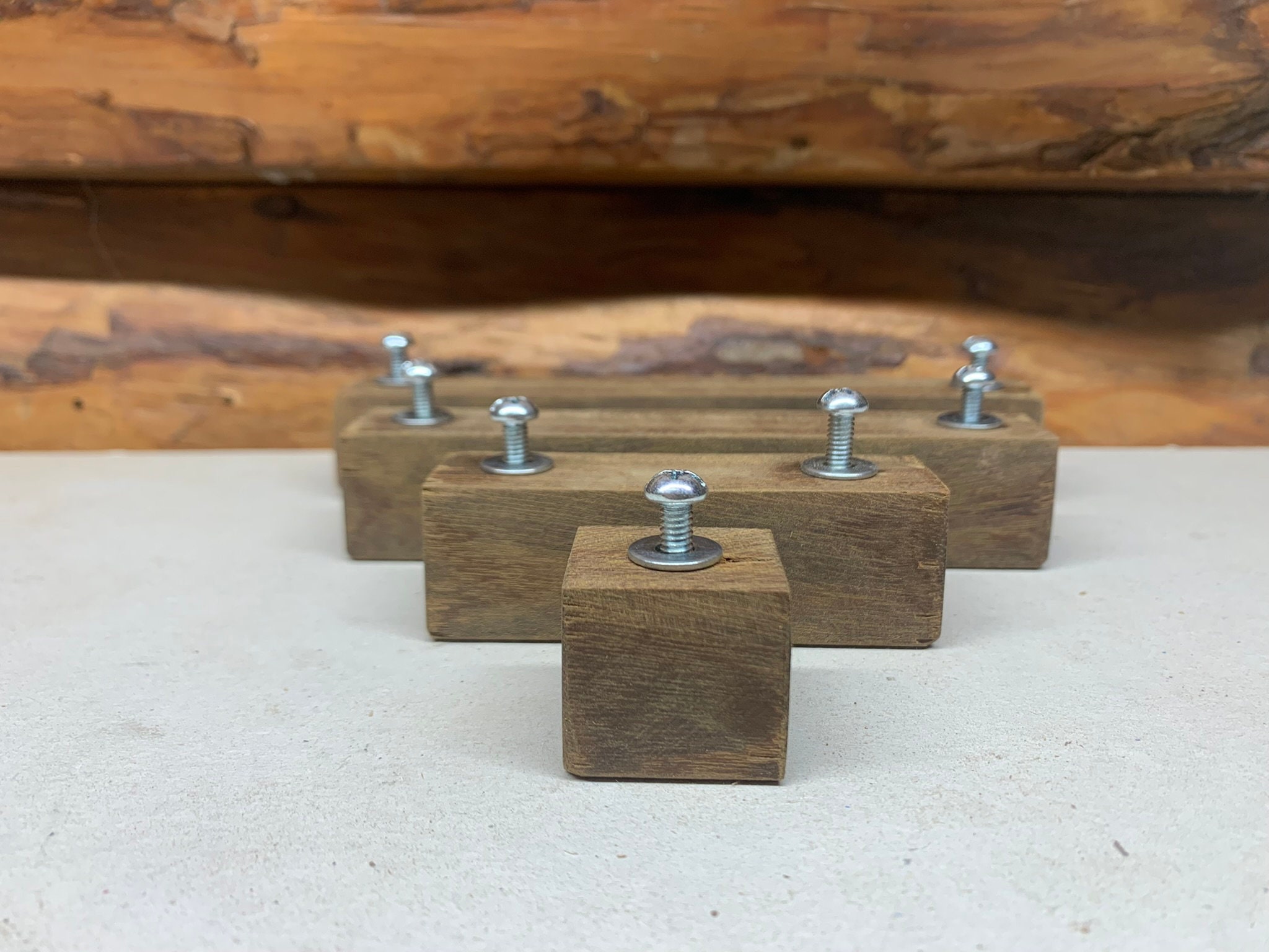 Teakwood teak Cabinet Handles/ Drawer Pulls Unfinished MADE IN USA - Etsy