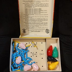 Vintage Board Game cootie by W.H. Schaper in the ORIGINAL Box ...